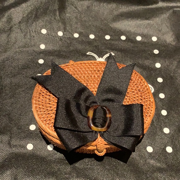 Bags | Lisi Lerch Clutch W Tortoise Ring Black Ribbon | Poshmark